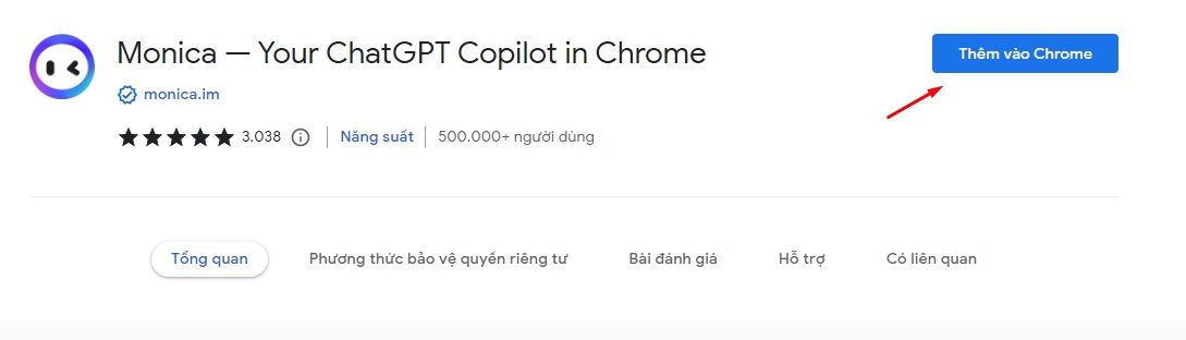 Hướng dẫn cài Monica AI trên Google Chrome - Tenten AI