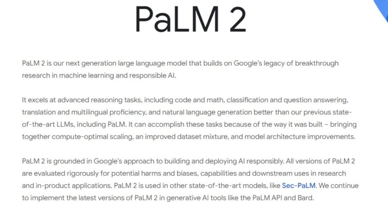 Google Palm 2 là gì ? Tìm hiểu về mô hình ngôn ngữ tiếp theo của Google - Tenten AI