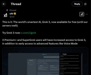 AI thông minh nhất, Grok3 cho ra mắt bản beta miễn phí - Tenten AI
