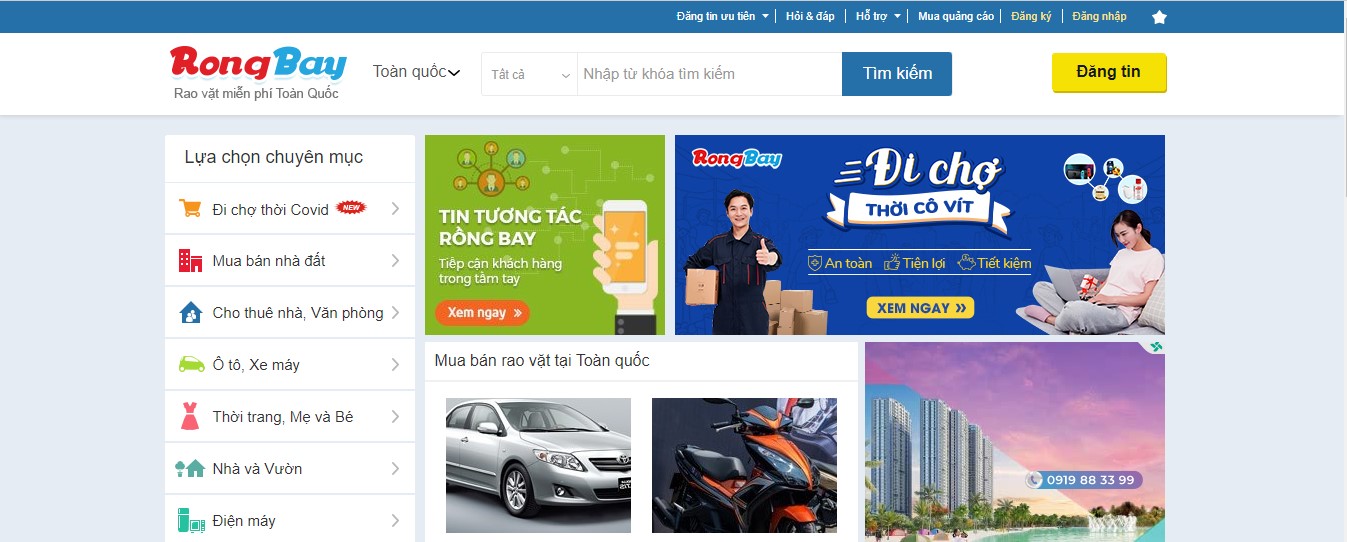 Top 7 trang web rao vặt uy tín nhất hiện nay - Tin tức tên miền hosting