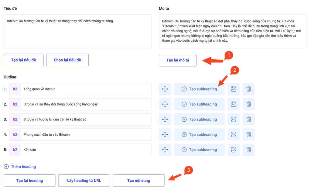 Hướng dẫn sử dụng AI Easy Content để tạo bài viết