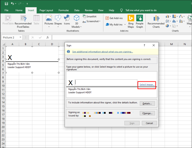Hướng dẫn ký số trên file Excel, Word - Tin tức tên miền hosting