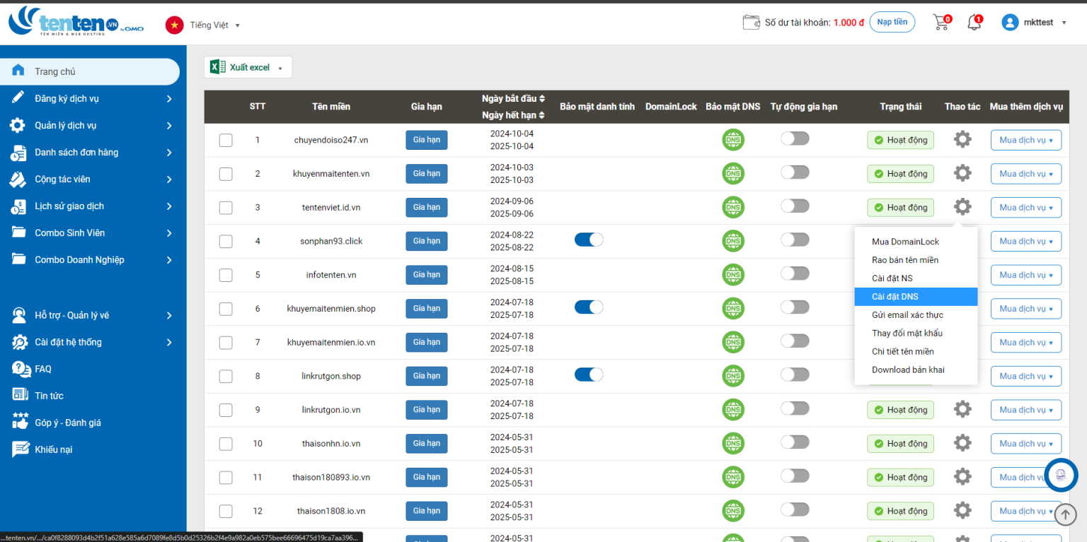 Hướng dẫn đăng ký tên miền .ID.VN, tạo Website và Email Server miễn phí tại Tenten.vn - Tin tức ...