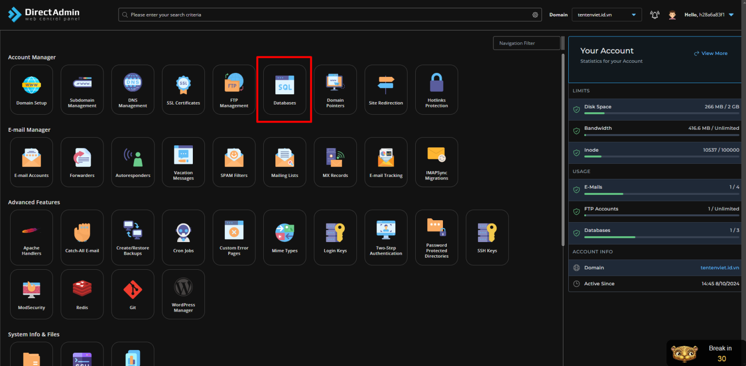 Hướng dẫn đăng ký tên miền .ID.VN, tạo Website và Email Server miễn phí tại Tenten.vn - Tin tức ...